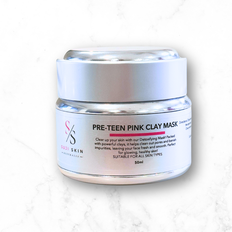 PRE-TEEN PINK CLAY MASK (50ml) – SUJI SKIN